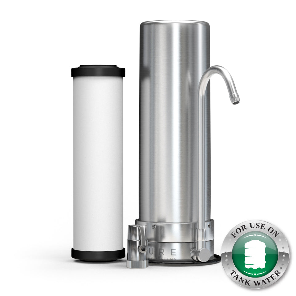 Stainless Steel Bench Top Water Filter | Pure Water Systems™